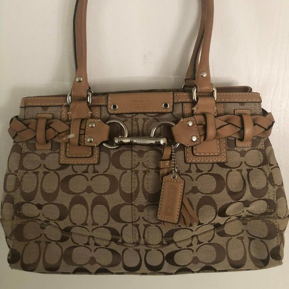 Coach | Bags | Coach Braided Hamptons Satchel | Poshmark